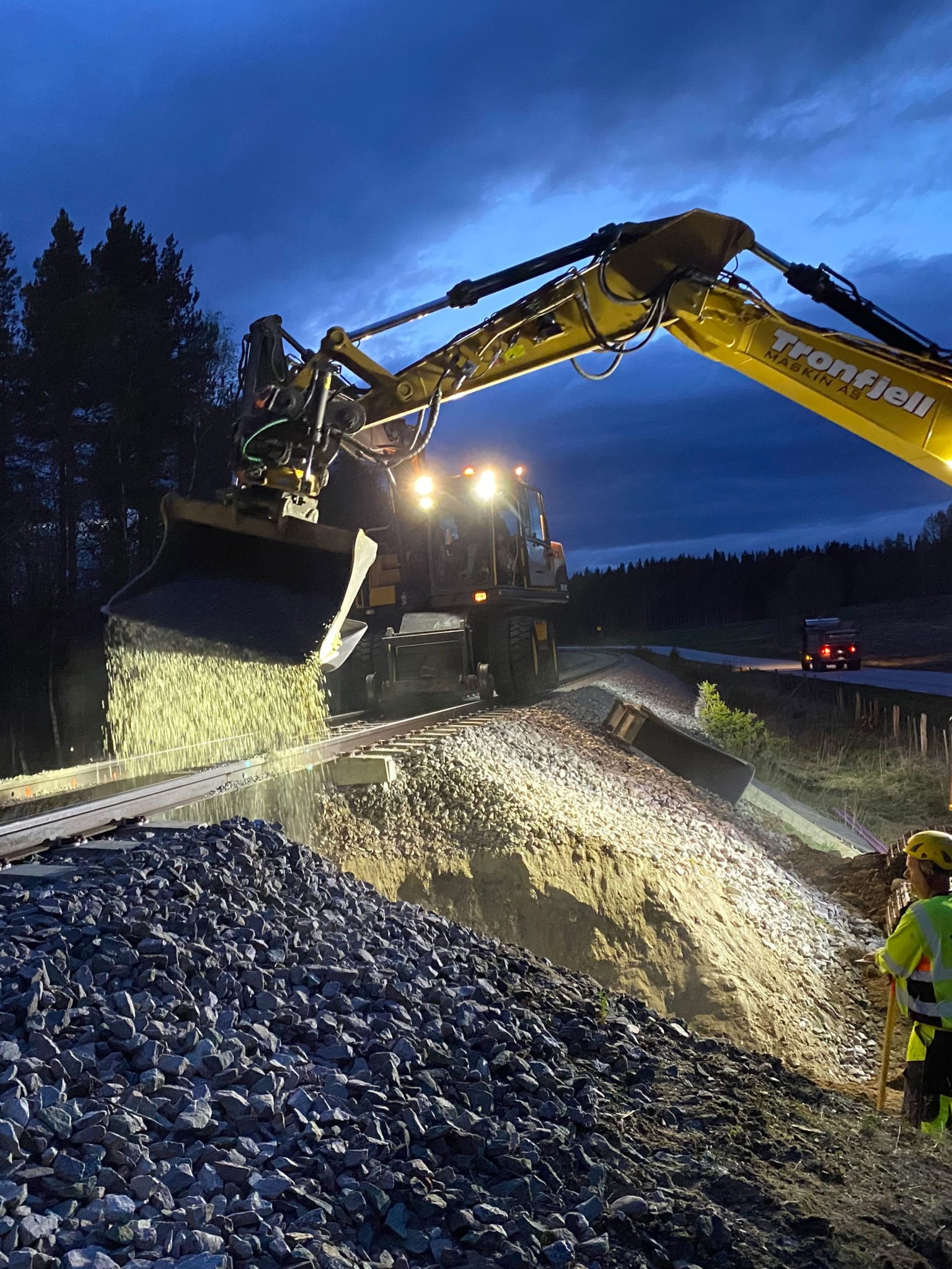 Dreneringstiltak langs Rørosbanen - Tronfjell Maskin